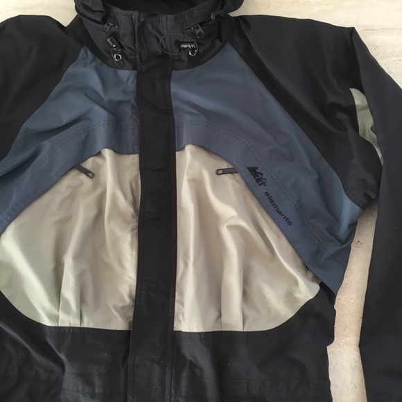 REI | Jackets & Coats | Rei Elements Nylon Hooded Jacket Size Medium ...